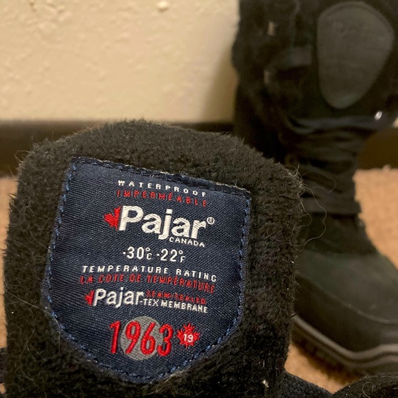 Pajar | Shoes | Pajar Canada Black Snow Boots Womens 75 Eur 37 | Poshmark